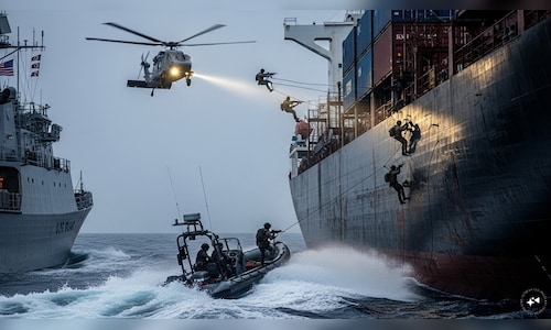 US raided Chinese Ship: मच गया हड़कंप, अमेरिकी फोर्स ने चीन के जहाज पर ...