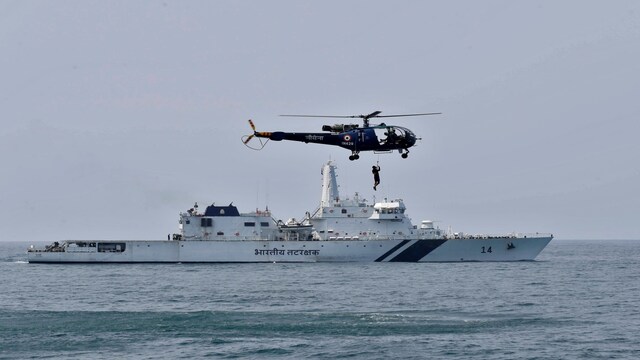 Indian Coast Guard's new ₹2,500 crore vessel launched to tackle coastal ...