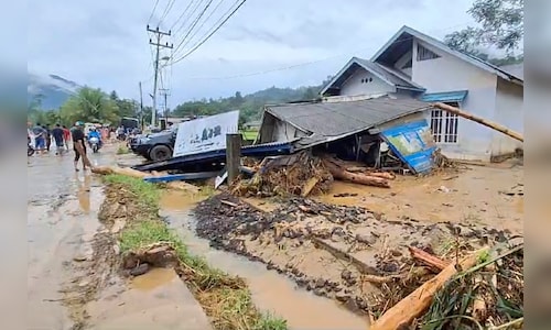 Flash floods and cold lava flow hit Indonesia's Sumatra island; at ...