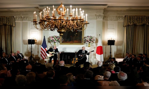 Jamie Dimon, Tim Cook, Jeff Bezos attend Joe Biden’s state dinner for ...
