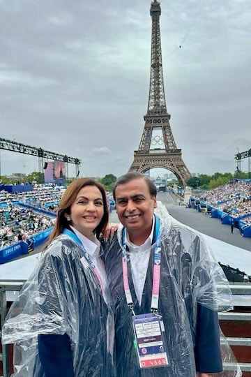 Nita and Mukesh Ambani attend Paris Olympics opening ceremony, meet ...
