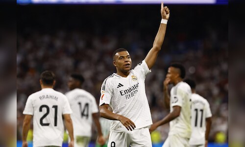 Watch: Kylian Mbappe scores his first goal for Real Madrid - CNBC TV18