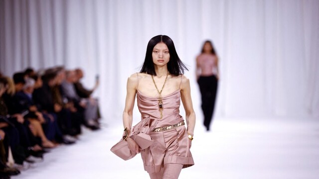 Paris Fashion Week: Balmain stuns with 3D face motifs while Courrèges ...