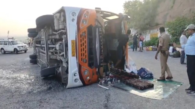 One killed, 43 injured as speeding bus overturns in UP's Sonbhadra ...