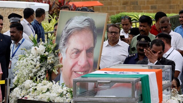 Ratan Tata's Last Rites: Mukesh Ambani, Amit Shah, top leaders bid ...