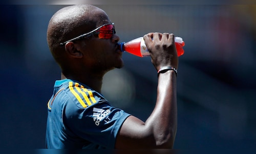 South Africa's Lonwabo Tsotsobe, Thamsanqa Tsolekile and Ethy Mbhalati ...