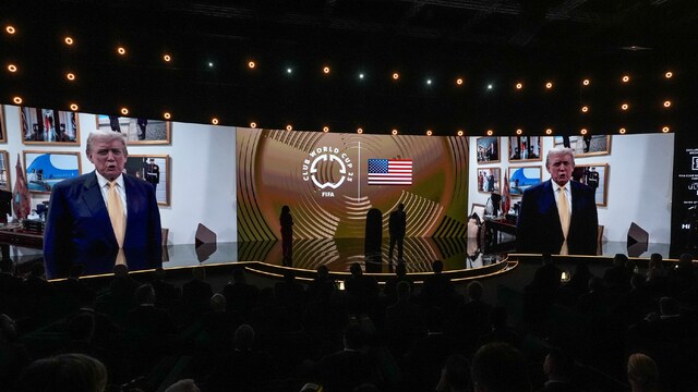 Donald Trump addresses FIFA Club World Cup draw in Miami draw through ...