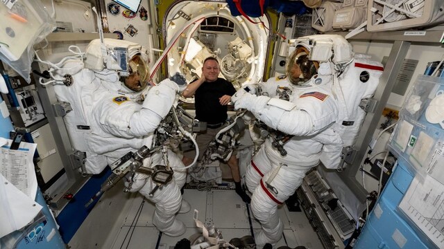 Watch | NASA's Sunita Williams and Nick Hague suit up for fit checks ...