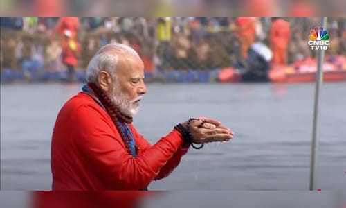 Watch: Prime Minister Modi visits Maha Kumbh mela for a dip at the ...