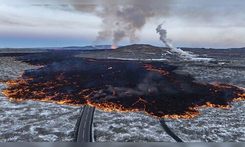 In Pics | Iceland volcano erupts, lava breaches barriers near evacuated ...