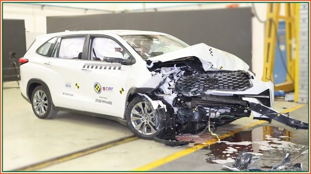 First MPV crash-tested by Bharat NCAP, Toyota Innova Hycross scores 5 ...