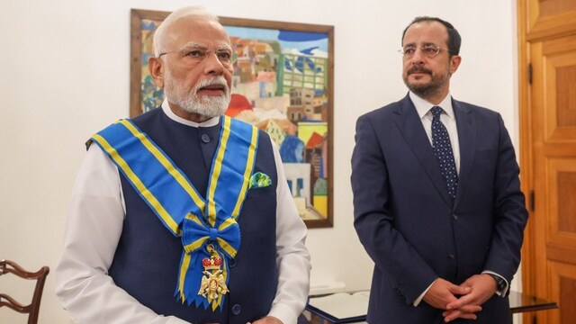 Modi Cyprus Visit: PM receives highest civilian honour, pushes for UPI ...