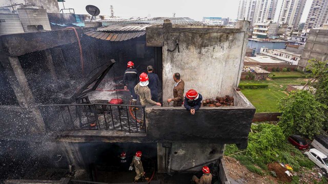 Four dead in massive fire in chemical factory near Delhi's Rithala ...