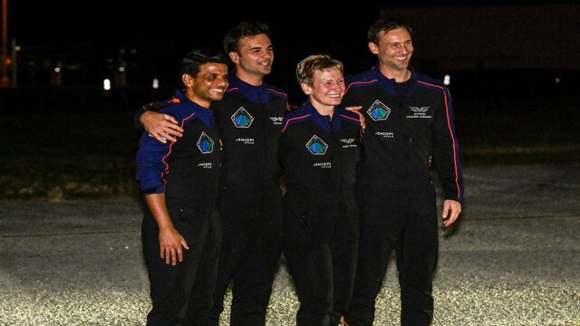 In Pics: Shubhanshu Shukla’s parents tear up as he begins 14-day space ...