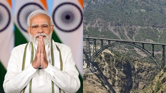 PM Modi inaugurates Chenab Bridge, flags off Vande-Bharat, launches key ...