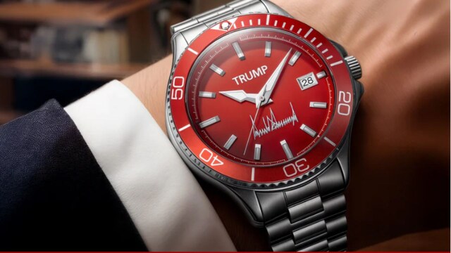 US President Donald Trump unveils luxury watch collection, priced up to ...