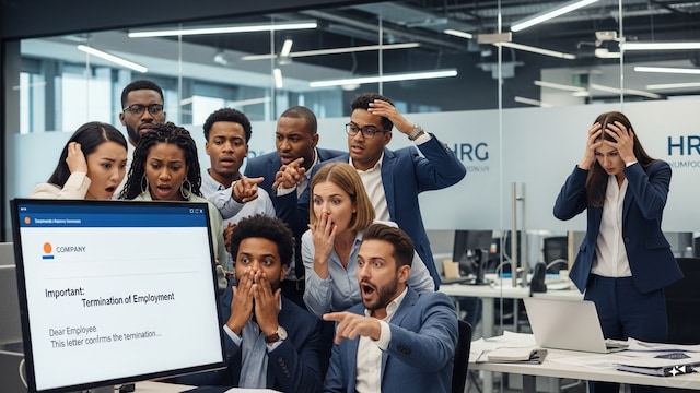 ‘Last working day’: HR sends ‘termination notice’ to entire staff ...