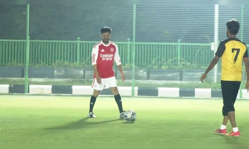 Watch | Telangana CM Revanth Reddy trains hard ahead of match against ...