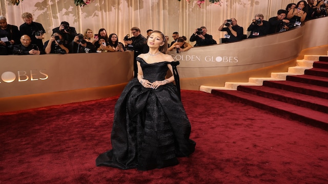 Golden Globes red carpet turns black as Ariana Grande, Chalamet and ...
