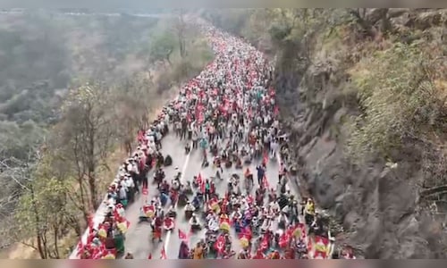 Watch | 30,000 tribal farmers’ long march from Nashik to Mumbai over ...