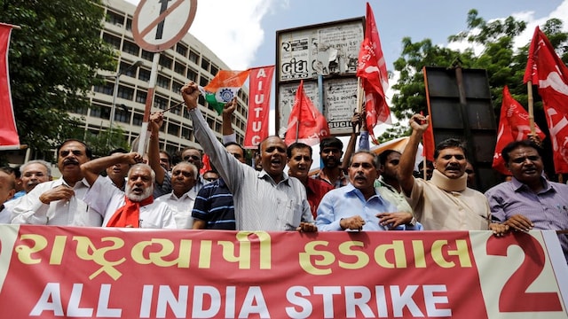 Bharat Bandh today: Trade unions join strike; shops closed, transport ...