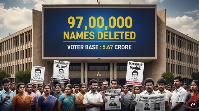 97 lakh names removed from Tamil Nadu voter list; total voters down to ...