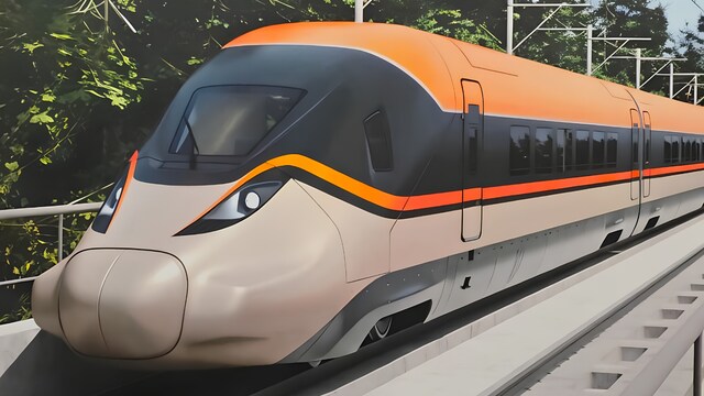 Bullet train gets symbolic display at Rail Bhavan as Mumbai-Ahmedabad ...