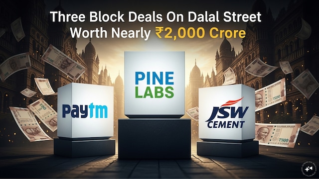 Three companies saw deals worth nearly ₹2,000 crore in block deal ...