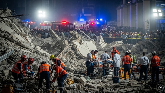 Delhi 3-storey commercial building reduced to rubble; 12 rescued as ...