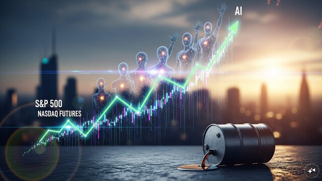 S&P 500, Nasdaq futures rise as AI rally continues; oil falls over 5% ...