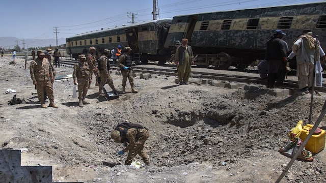 Pakistan train blast: 24 killed, dozens injured in suspected suicide ...