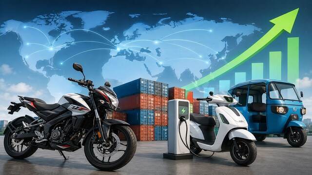 Bajaj Auto says exports and EV demand are helping cushion two-wheeler ...