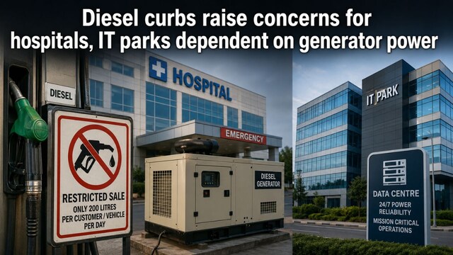 Diesel curbs raise concerns for hospitals, IT parks dependent on ...