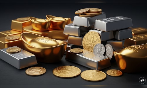 Gold sinks to over six-month low; silver slips amid West Asia tensions ...