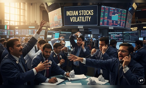 Indian stocks changed hands at the fastest pace in over a year amid ...