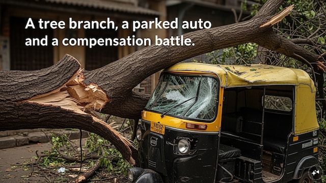 A tree branch, a parked auto and a compensation battle: What the ...