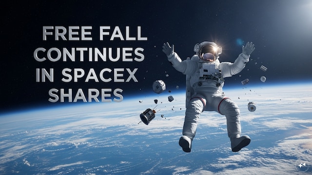 SpaceX shares fall 16% on Monday; Three-day fall wipes out $600 billion ...
