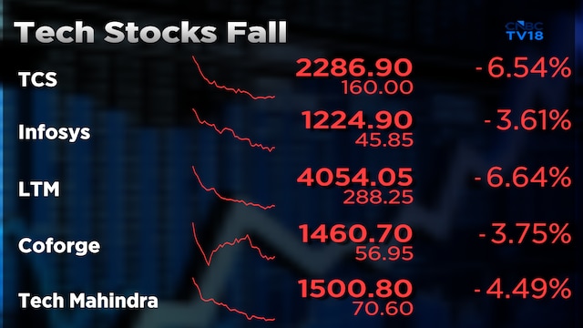 IT stocks led by TCS, Infosys fall up to 7% as profit booking sets in ...