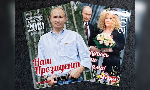 Calendar featuring Vladimir Putin met with mixed reaction in Russia ...