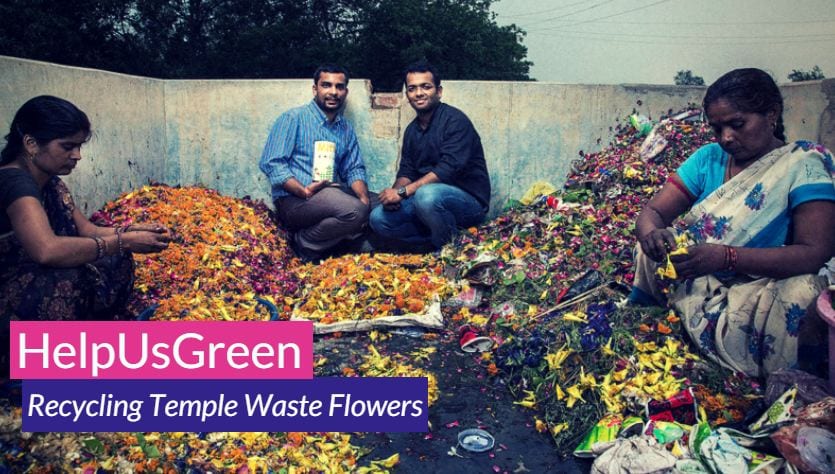 The perks of recycling temple flower waste