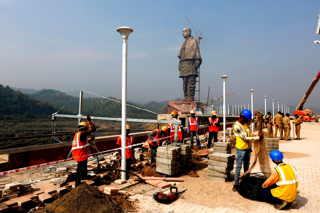 In Pictures: Sardar Patel's statue of unity is getting ready for ...