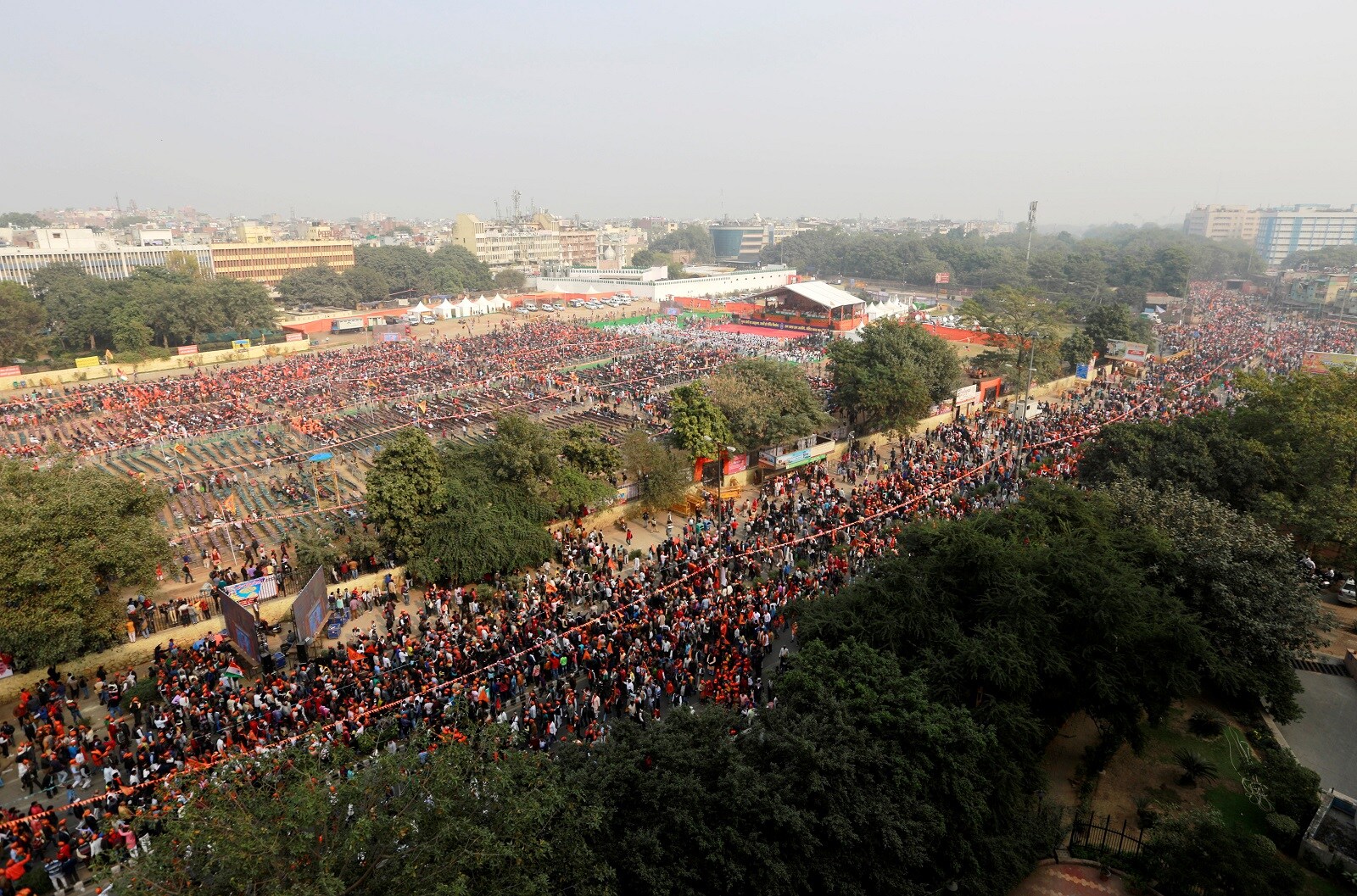 Thousands Gathered In Delhi For Vhp Rally For Ram Temple