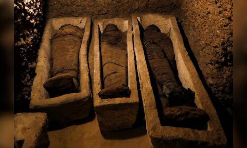 Egypt unveils ancient burial site, home to 50 mummies - CNBC TV18