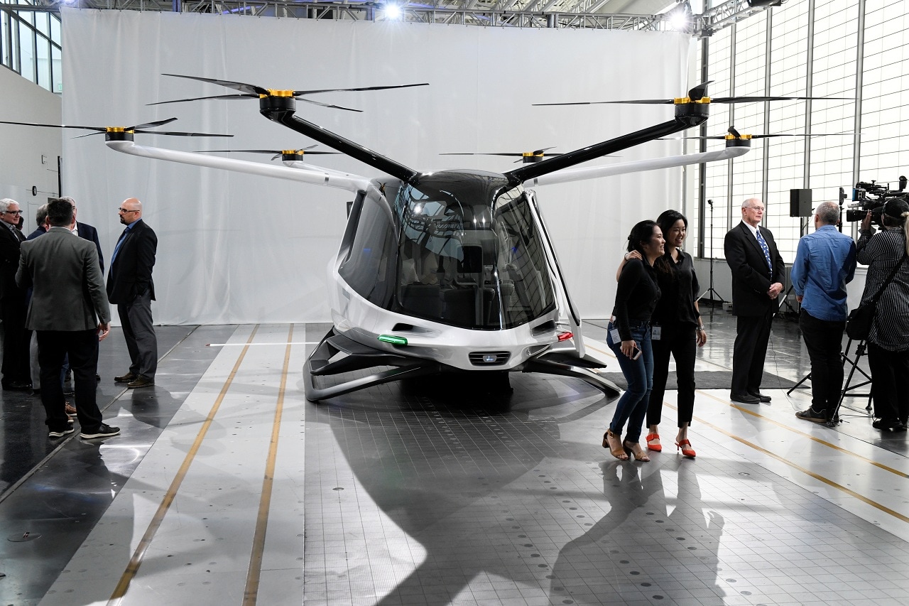 Hydrogen-powered flying vehicle touted as Southern California traffic ...