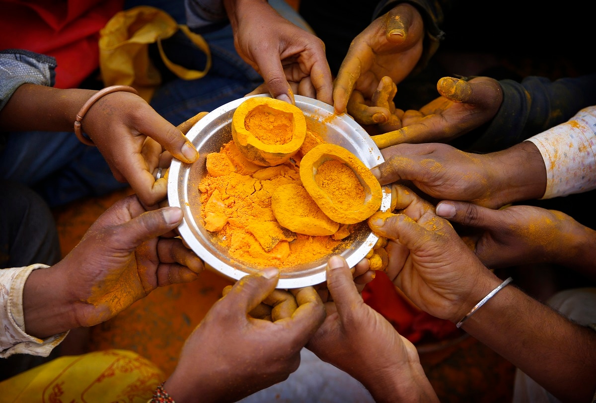 In pictures: People celebrate Bhandara festival, the great turmeric ...