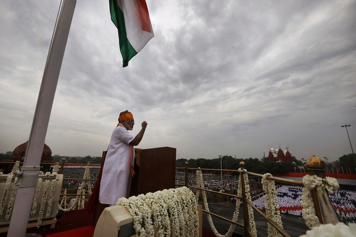 In pictures: PM Modi addresses the nation from Red Fort on 73rd ...