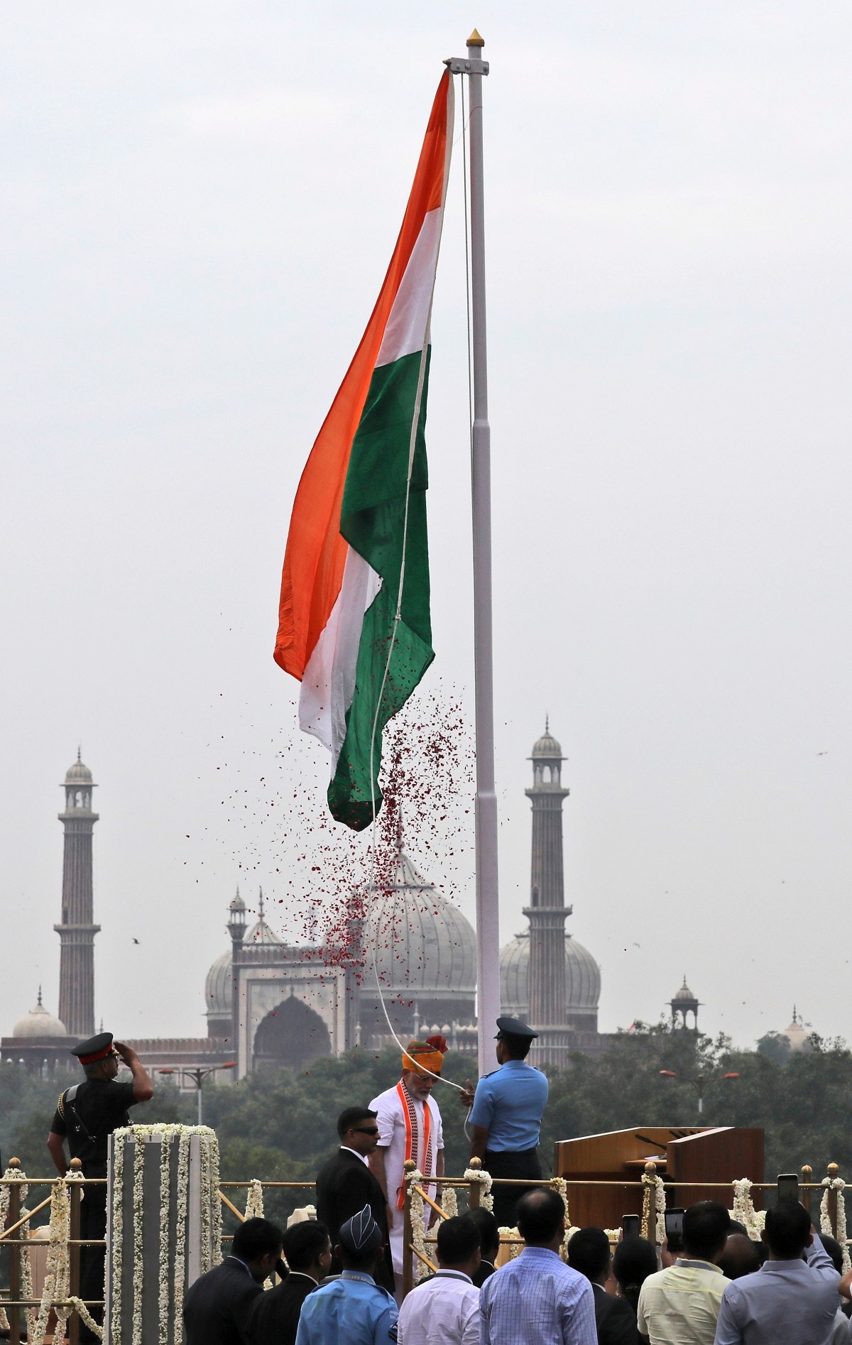 In pictures: PM Modi addresses the nation from Red Fort on 73rd ...