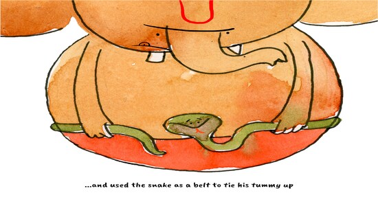 Ganesha and Snake: What does the Snake around Ganesha’s stomach ...