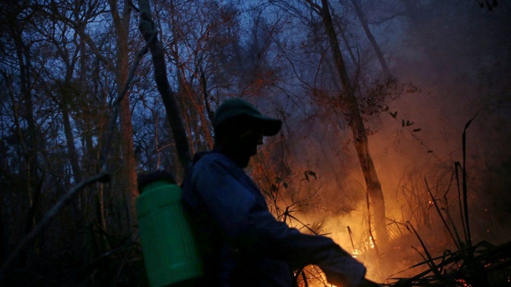 Firefighters in Bolivia lose hope of taming blazes as burned area doubles