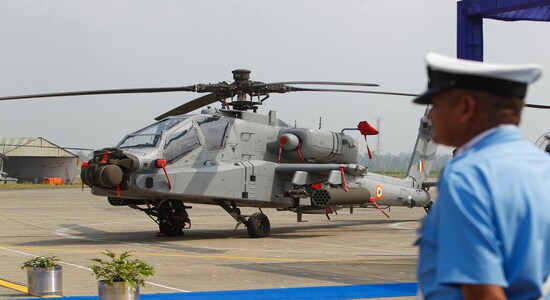 In pictures: Indian Air Force inducts eight Apache attack helicopters